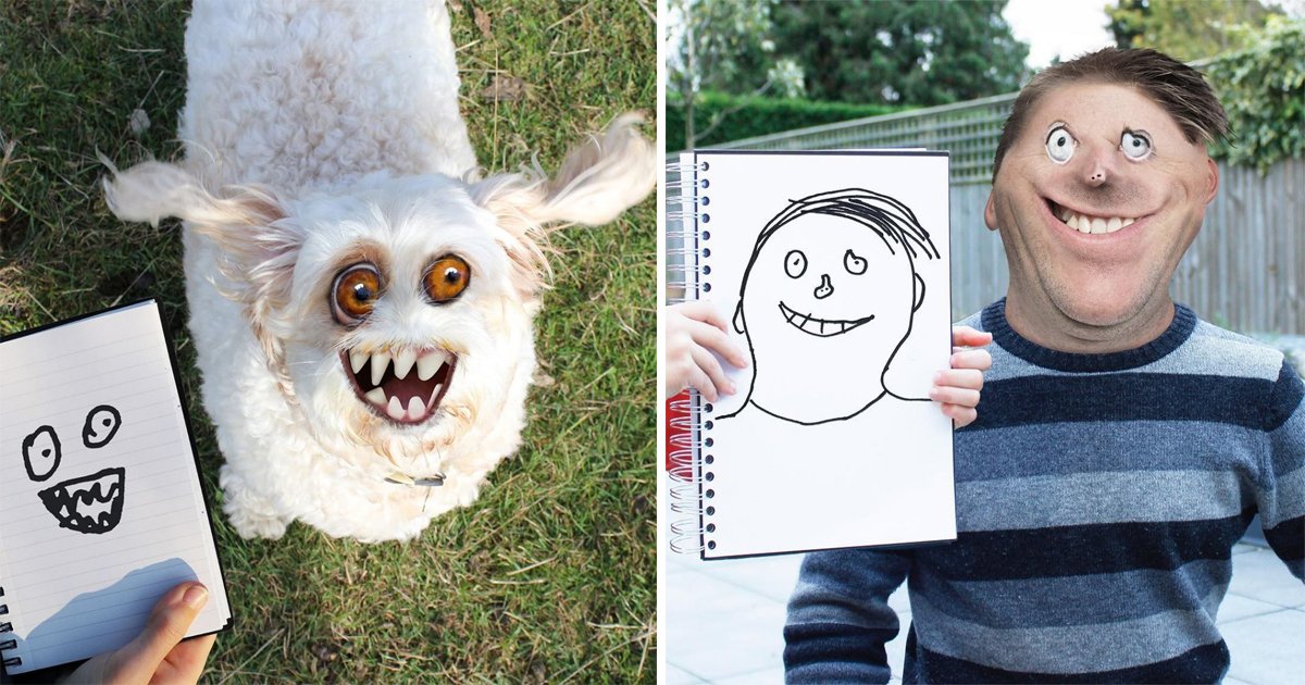Dad Turns Son’s Adorable Drawings Into Their Funny Real-Life Counterparts